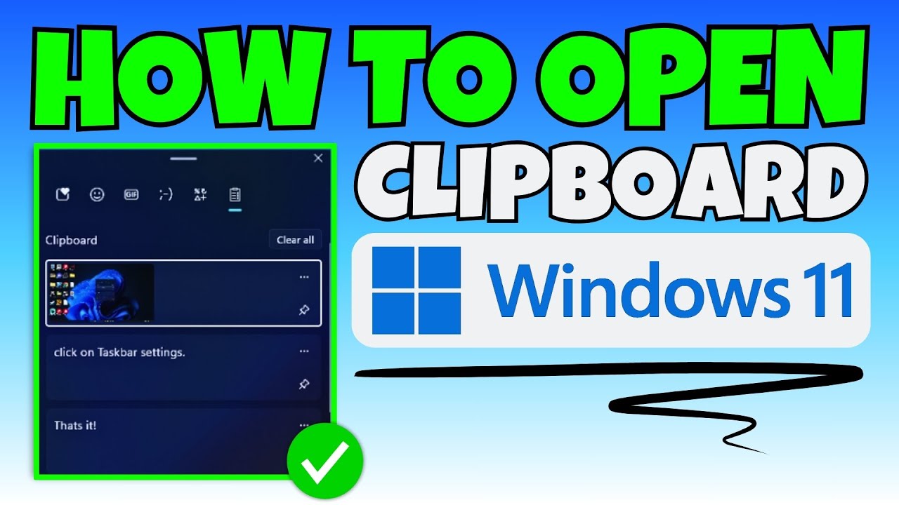 How To Enable & Open Clipboard History in Windows 11 | Use Clipboard ...
