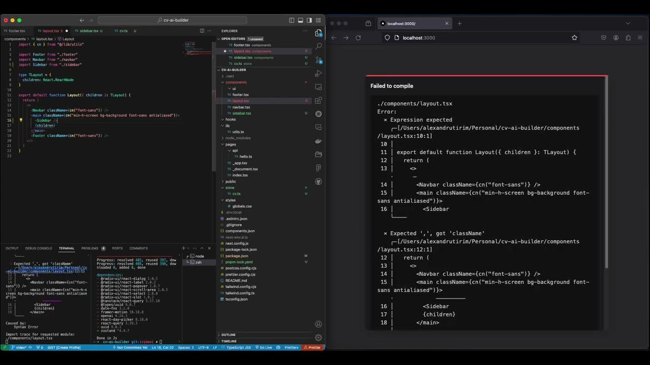 Build an AI-Powered CV with NextJS & OpenAI | Building out the Zustand Store Part 1 - YouTube