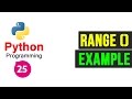 Range Function in Python Programming Language | Amulya's Academy