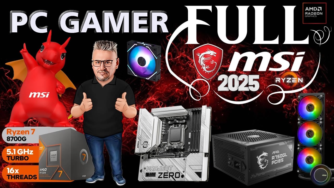 PC Gamer FULL MSI com Gráfico Integrado + FORTE do MUNDO Radeon 780M 🔥 ...