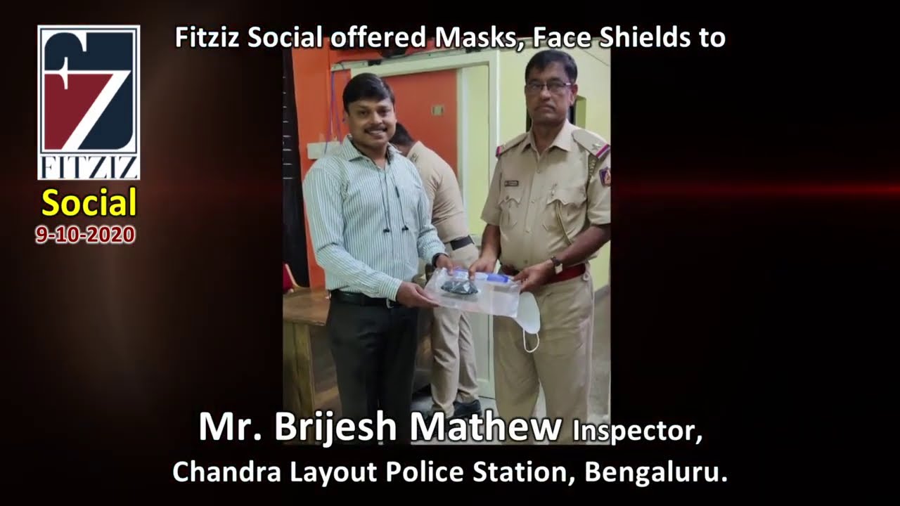 Fitziz social work Chandra Layout police Station, Bangalore - YouTube