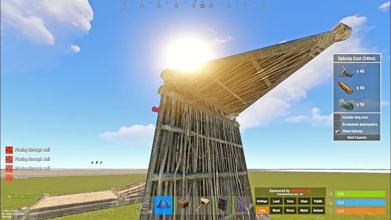 how to wall stack in rust - YouTube