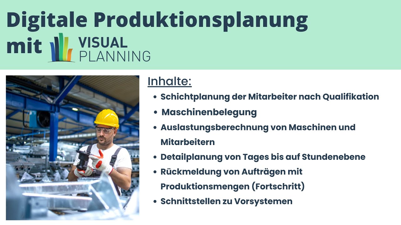 Digitale Produktionsplanung mit Visual Planning - YouTube