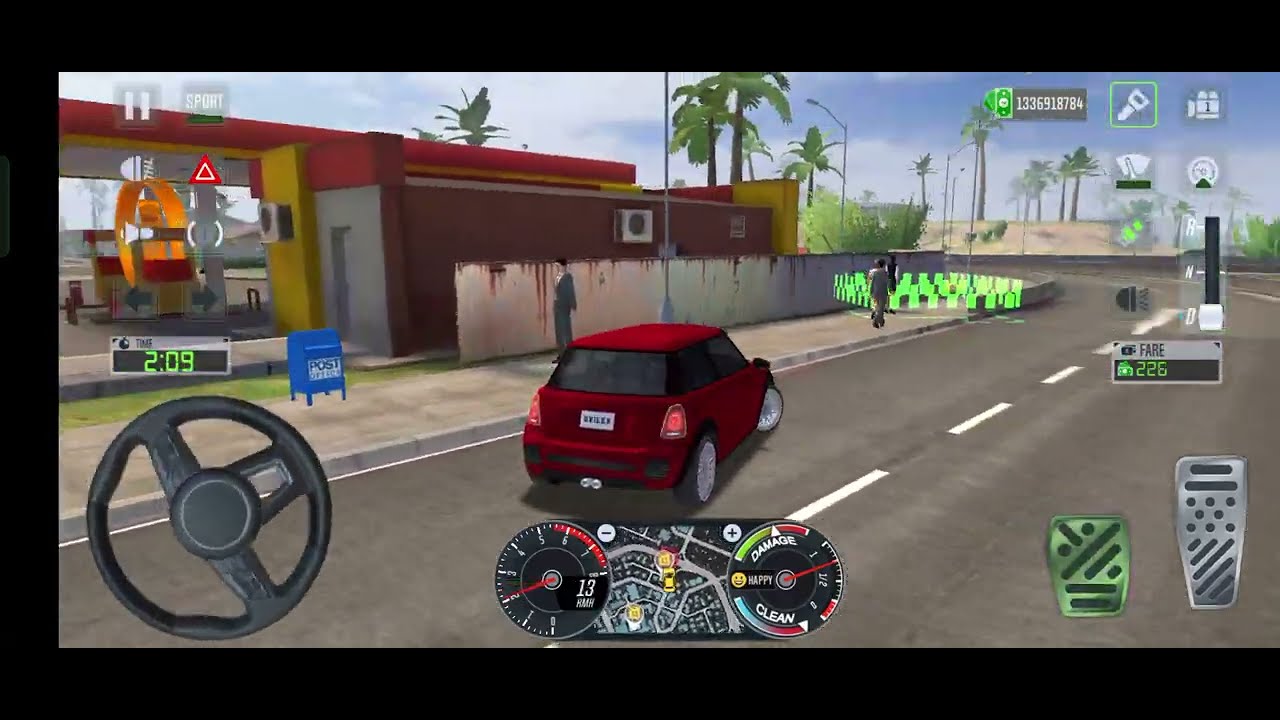 Mini Car Driving Gameplay on android mobile - Taxi Simulator Games - @gameplayer23 - YouTube