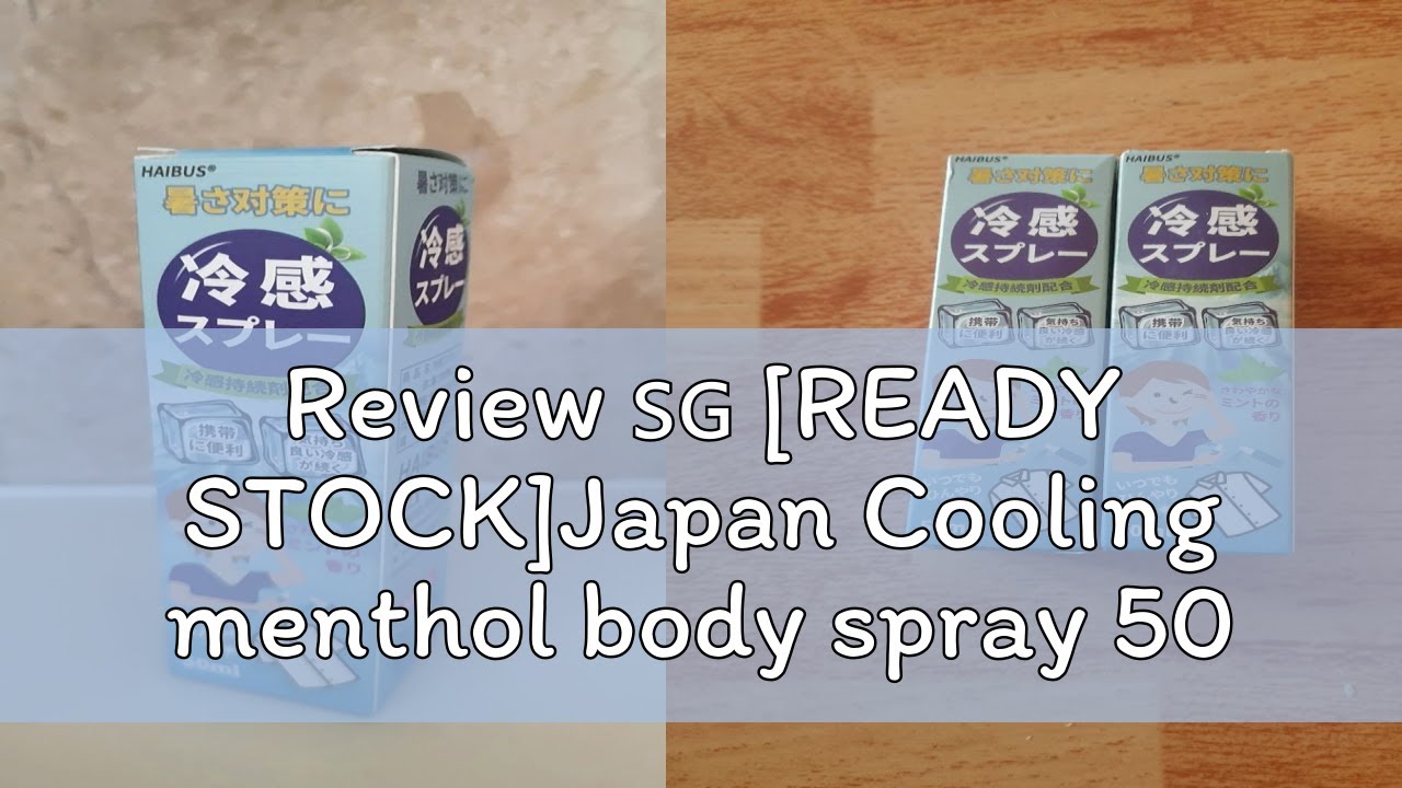Review 🇸🇬 [READY STOCK]Japan Cooling menthol body spray 50ml / Instant ...