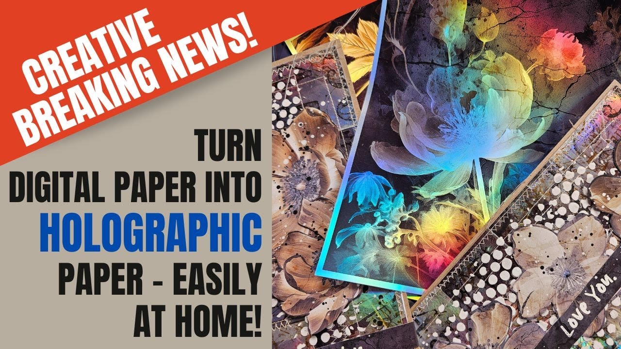 CREATIVE BREAKING NEWS! TURN DIGITAL PAPER INTO HOLOGRAPHIC PAPER ...