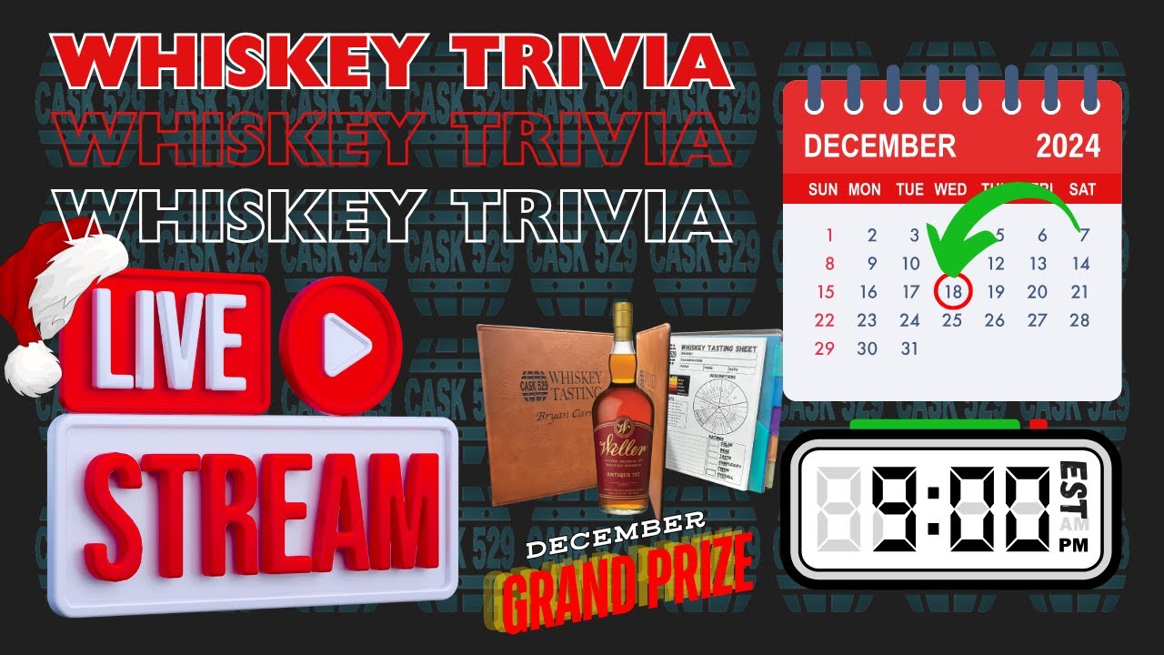 December Whiskey Trivia - Whiskey Trivia Live Stream - YouTube