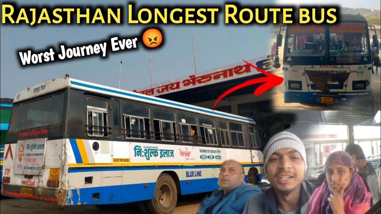 Rajasthan Longest Route bus / Udaipur To Beawar / Satish vlogs - YouTube