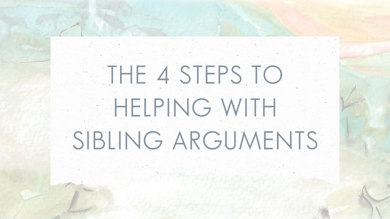 The 4 Steps to Helping With Sibling Arguments | Simplicity Parenting ...