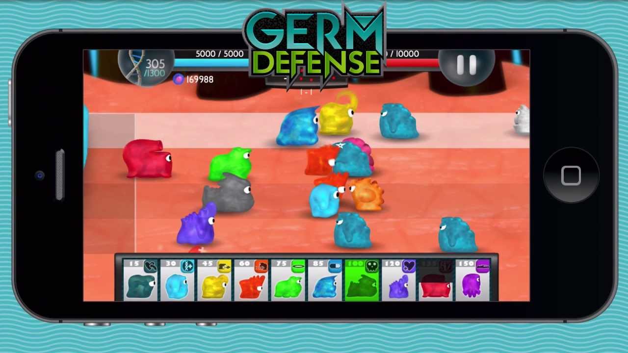 Germ Defense Plague Wars - Official iOS Trailer - Niktin Games - YouTube