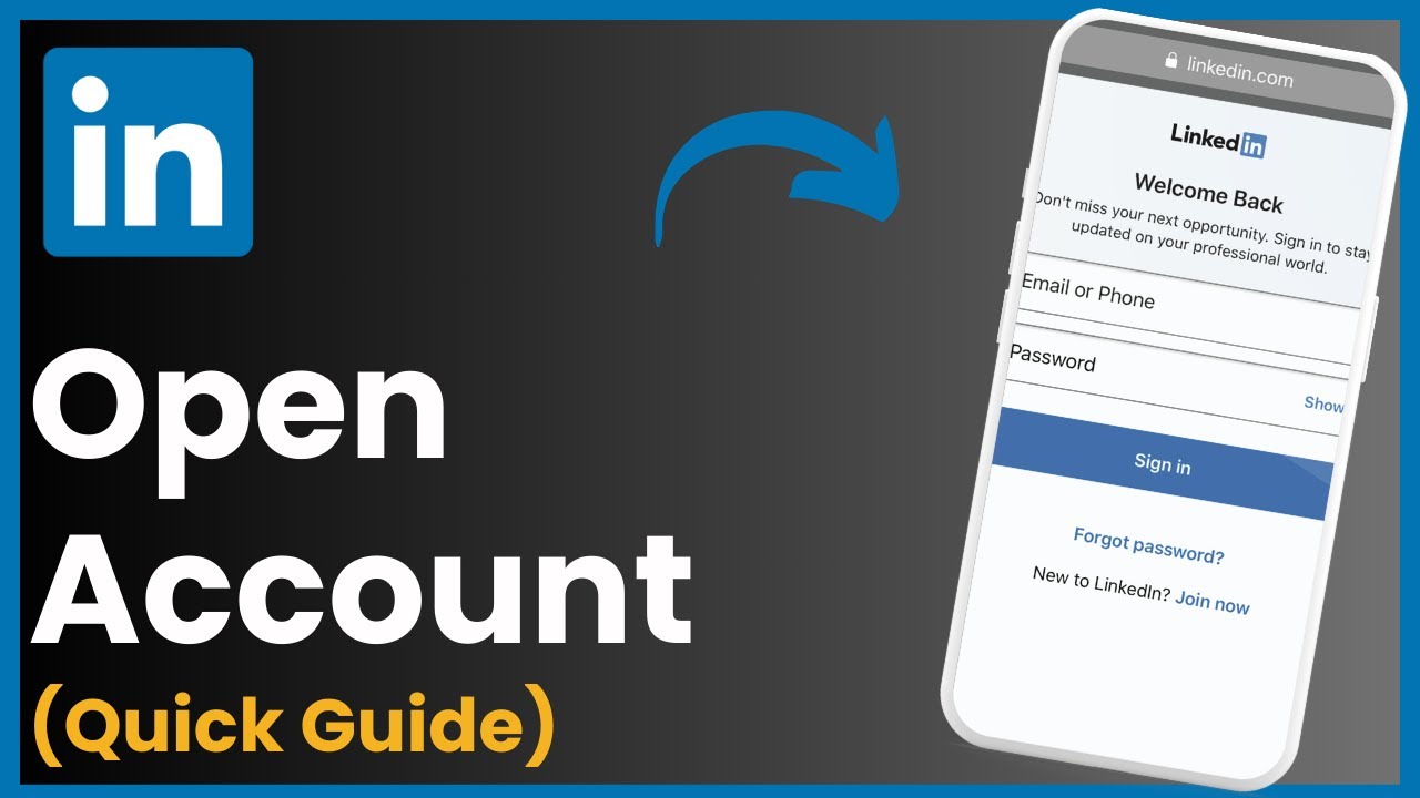 How To Open Linkedin Account ! - YouTube