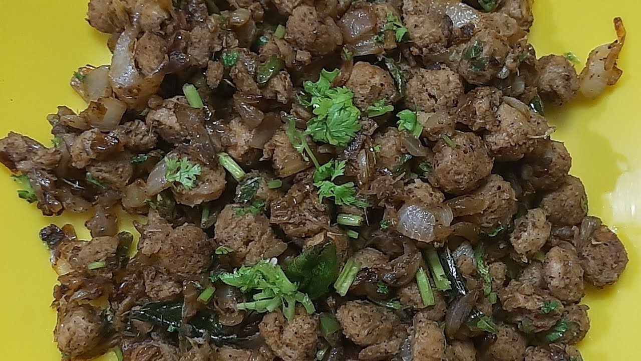 Soya chunk pepper fry|Meal maker soya fry - YouTube