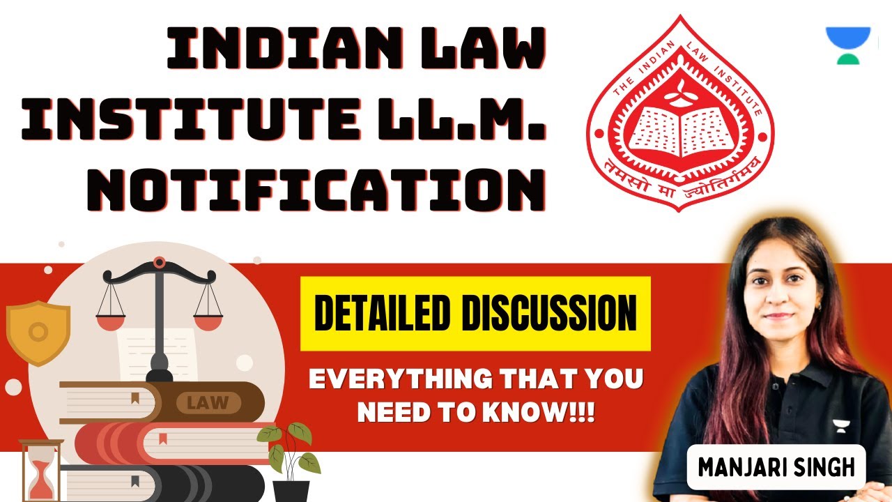 Indian Law Institute LL.M. Notification | Complete Discussion | ILI LLM ...