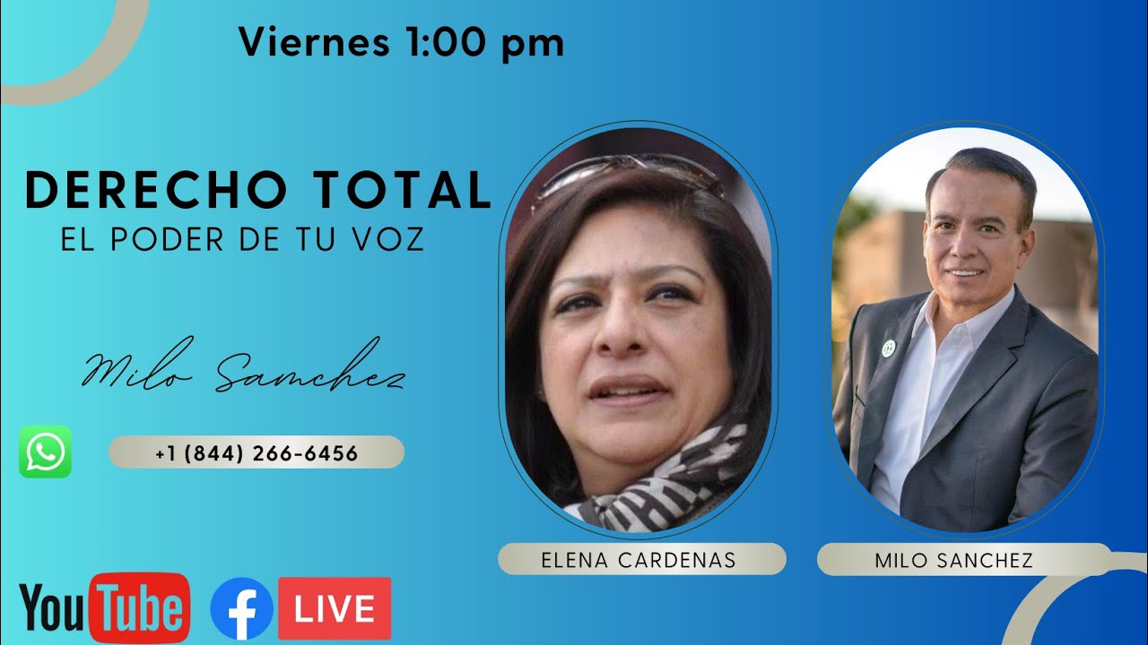 Elena Cardenas y Milo Sanchez en Derecho Total el poder de tu voz - YouTube