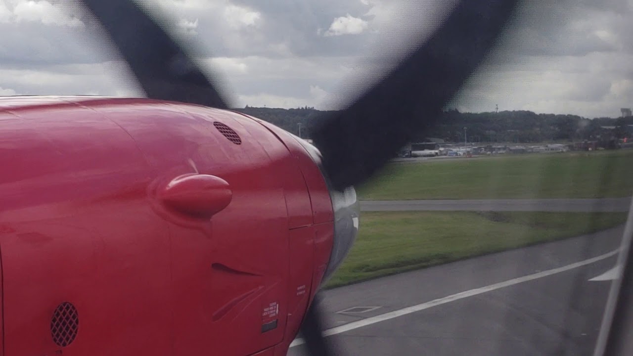 Logan Air flight 342 on 30 August, 2018 Landing at Edinburgh UK ...