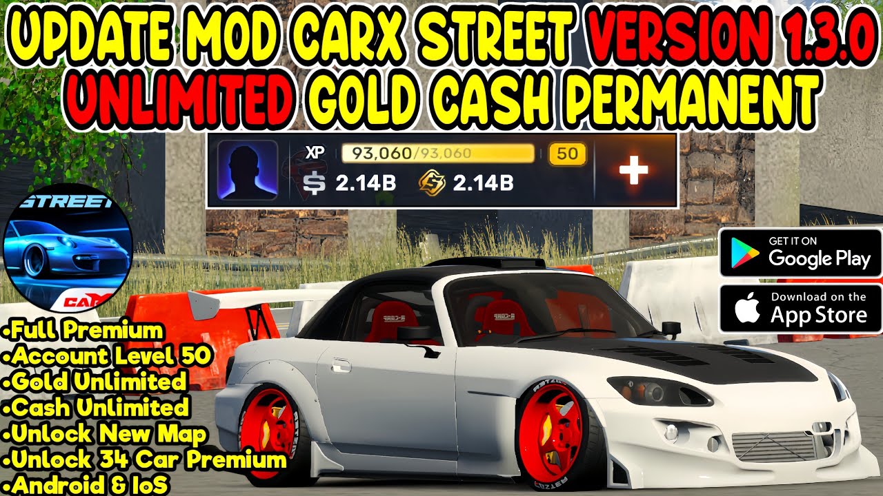 Update Mod Carx Street Unlimited Gold Cash Permanent Version 1.3.0 ...