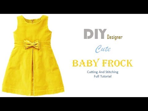 DIY Super Cute Baby Frock Cutting And Stitching Full Tutorial - YouTube