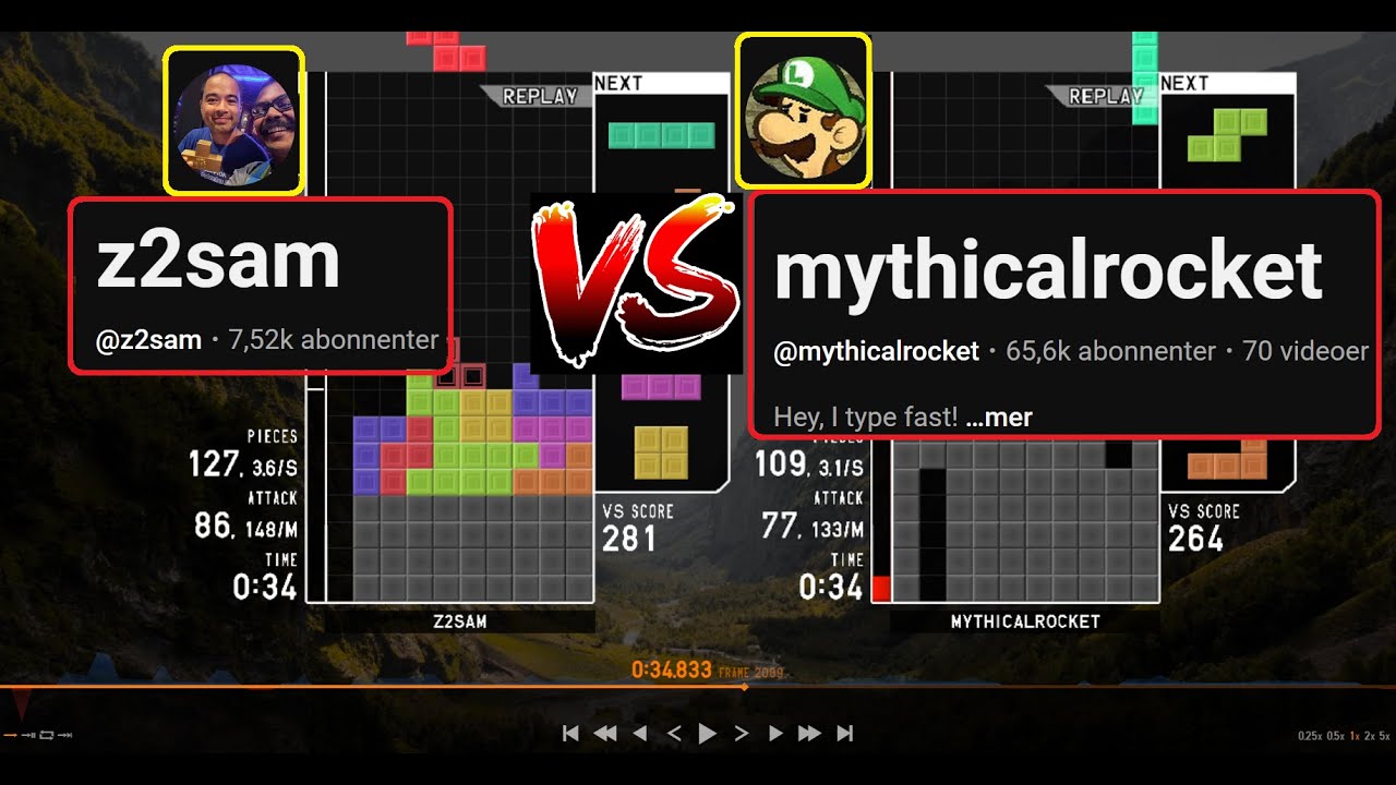 INTENSE SET - z2sam vs mythicalrocket (THE 300 WPM TYPIST) - YouTube