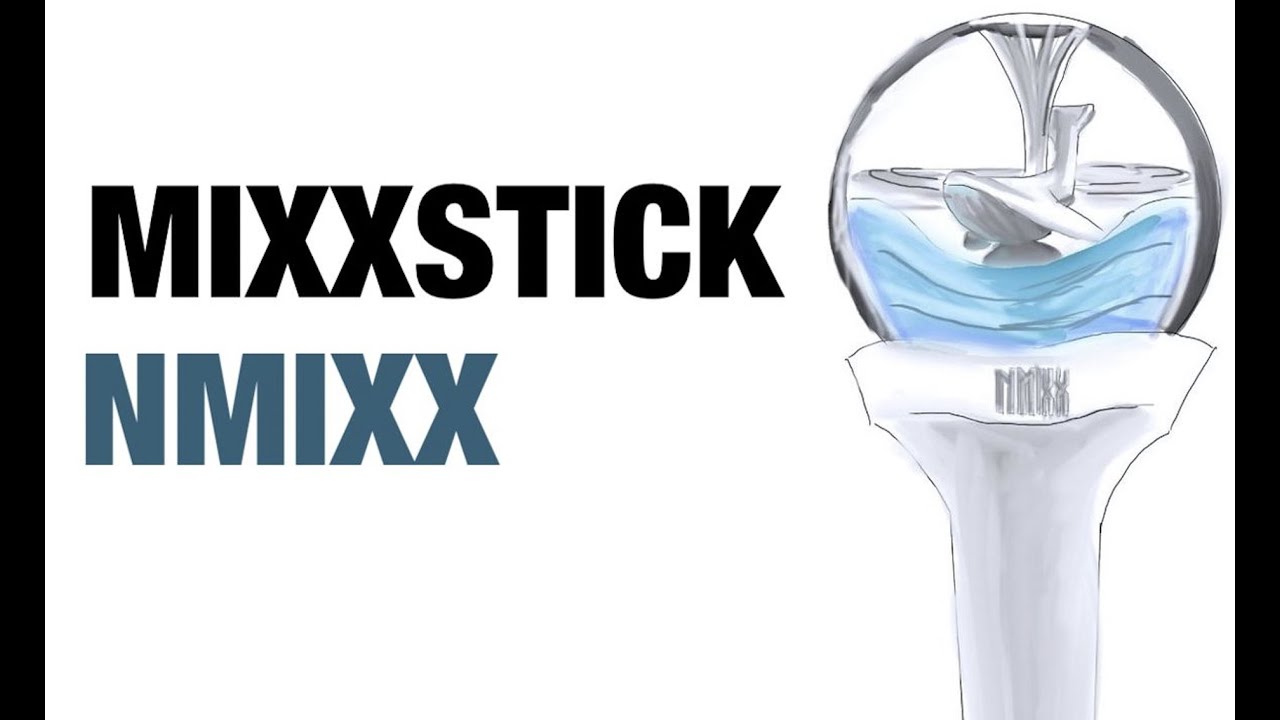 Drawing the MIXXSTICK (NMIXX's Lightstick) - First time trying digital ...