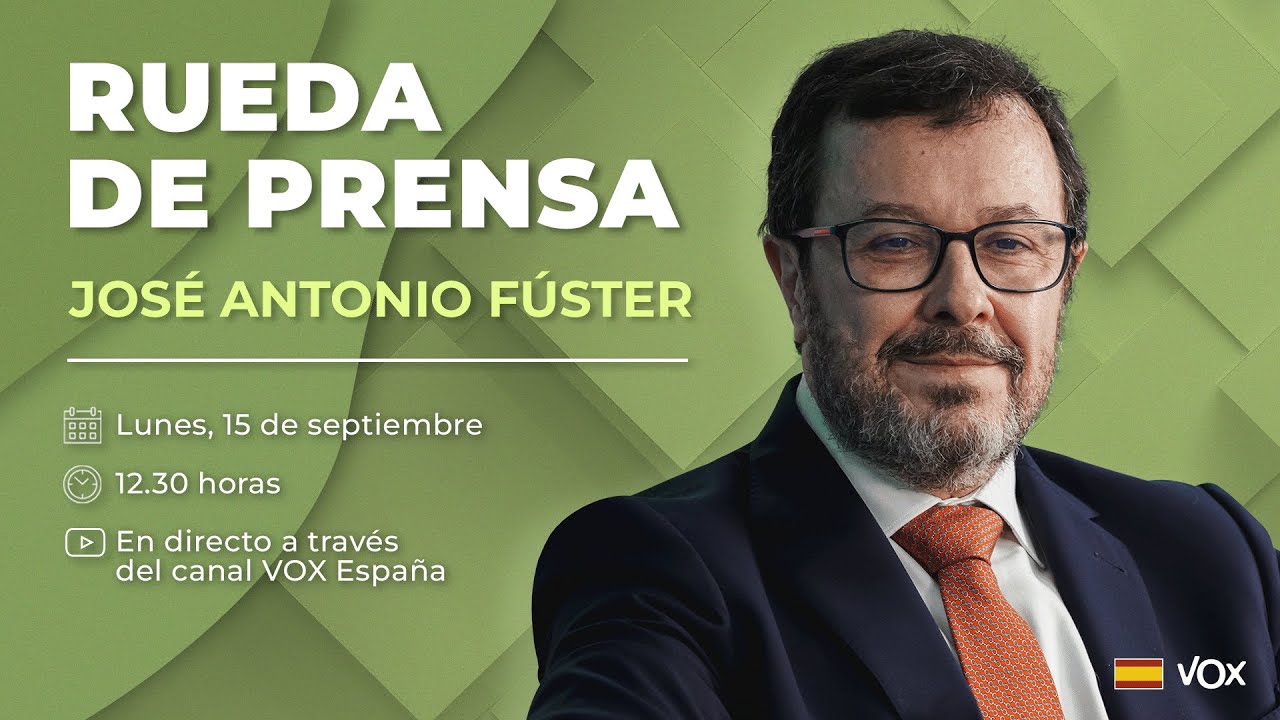 🔴 DIRECTO | Rueda de prensa de José Antonio Fúster - YouTube