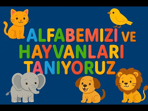 Alfabemizi ve Hayvanları Tanıyalım - Çocuklar İçin Eğitici Videolar