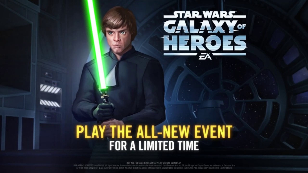 Star Wars Galaxy of Heroes Jedi Knight Luke Skywalker Joins, Trailer ...