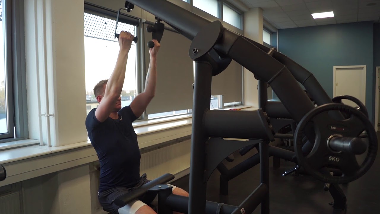 Underhand machine pull down - YouTube