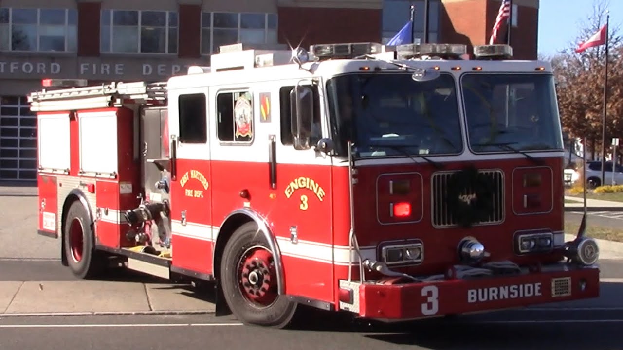 East Hartford Fire Department Engine 3 Responding - YouTube