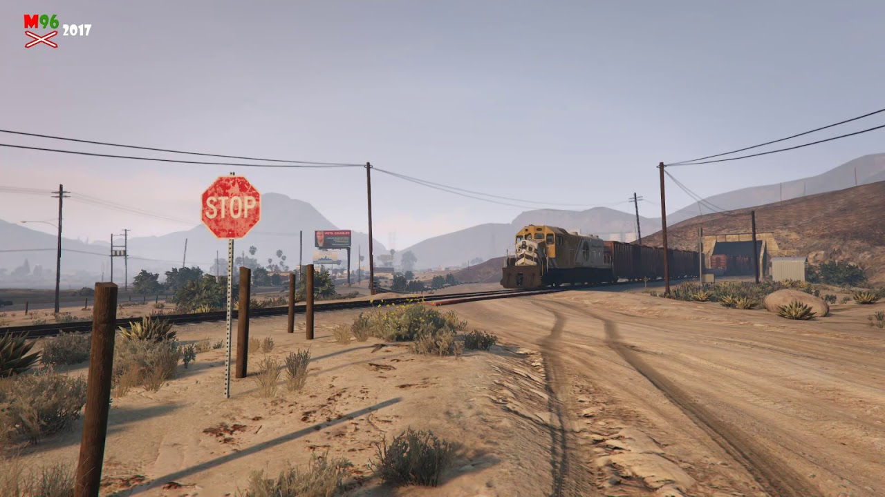 GTA 5 - Railroad crossing (7) - YouTube