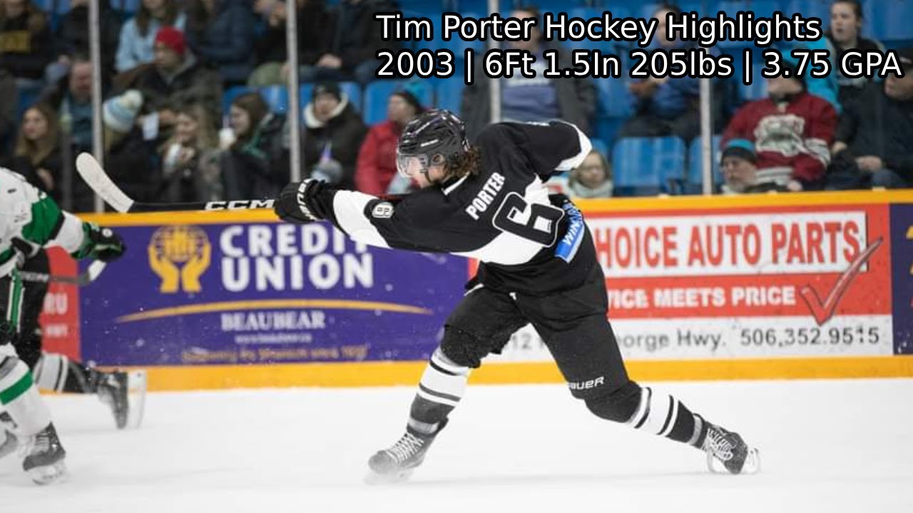 Tim Porter | 2003, 6ft 1.5in, 205lbs, Defence | Miramichi Timberwolves ...