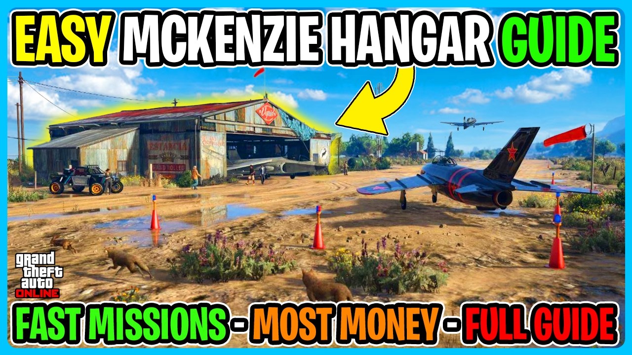 GTA Online Easy Solo Mckenzie Field Hangar Guide (Solo Oscar Guzman ...