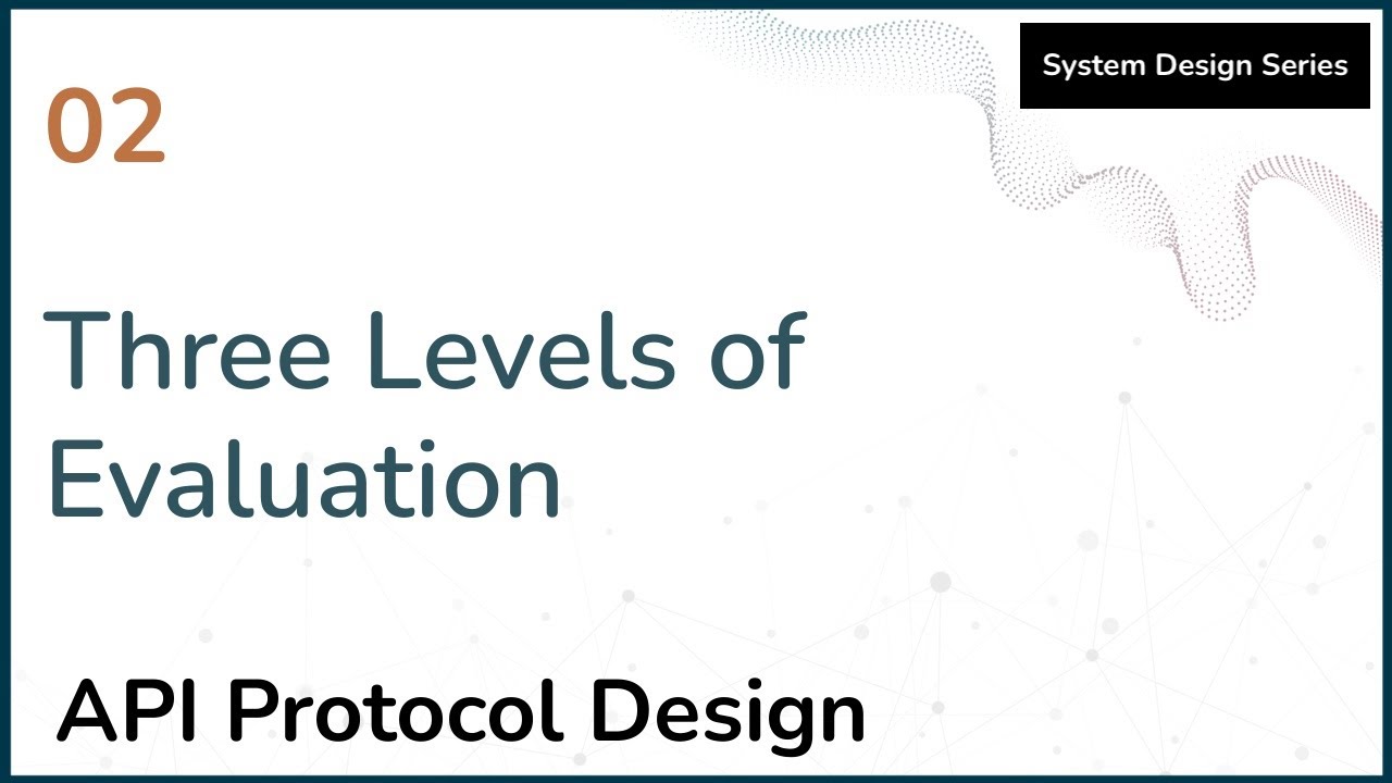 02 Three Levels of Evaluation (Apiprotocol Design) Full Course - YouTube