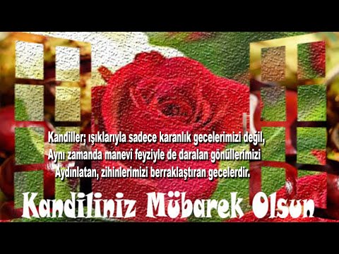 güzel yazılı kandil videoları