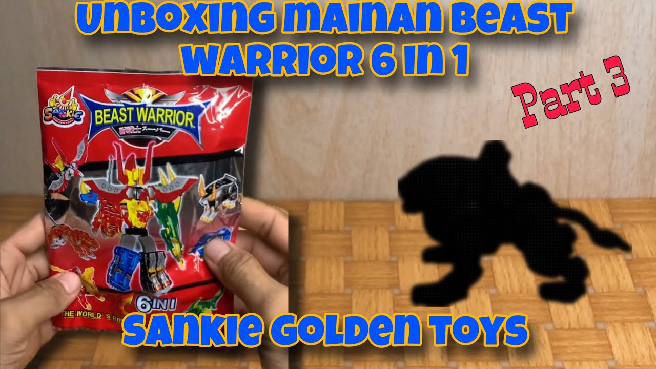 Beast warrior 6in1 dari sankie golden toys part 3 - YouTube