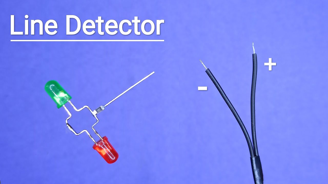 Positive And Negative Line Detector..Simple Polarity Tester.. - YouTube