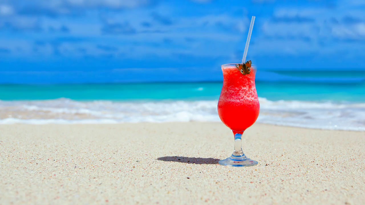 BEACH AND COCKTAIL ANIMATED CLOUDS BACKGROUNDS HD MOTION ANIMATED GREEN ...