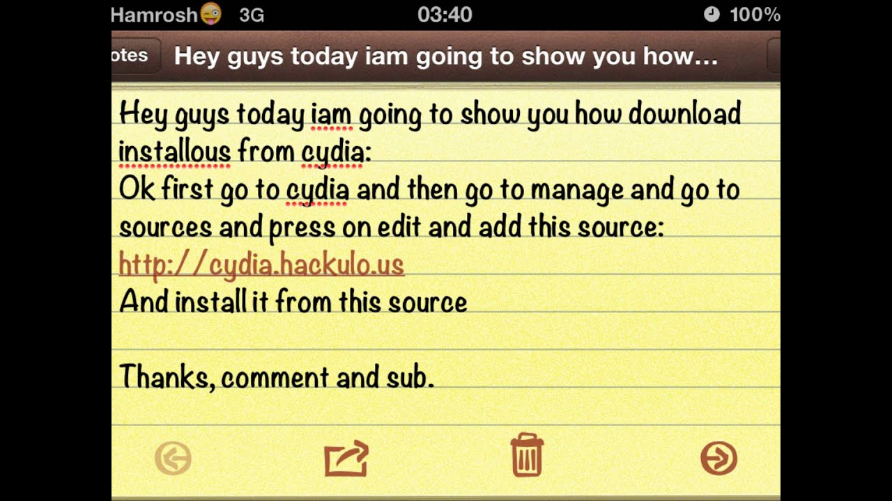 How To Download installous from cydia - YouTube