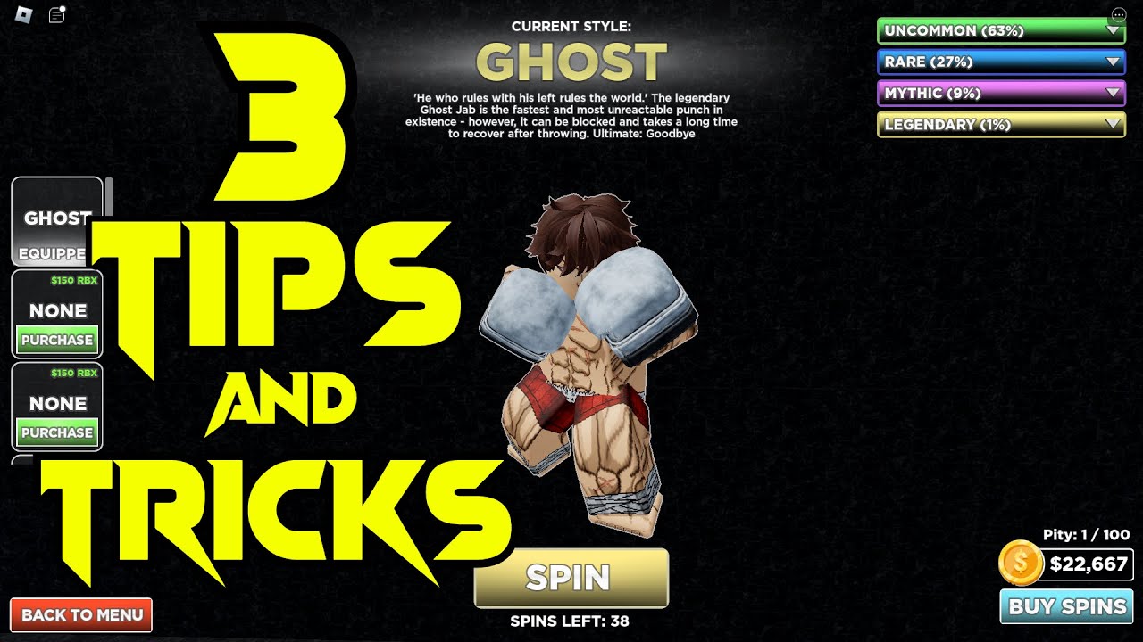 3 TIPS and TRICKS with GHOST style | Untitled Boxing Game🥊 - YouTube