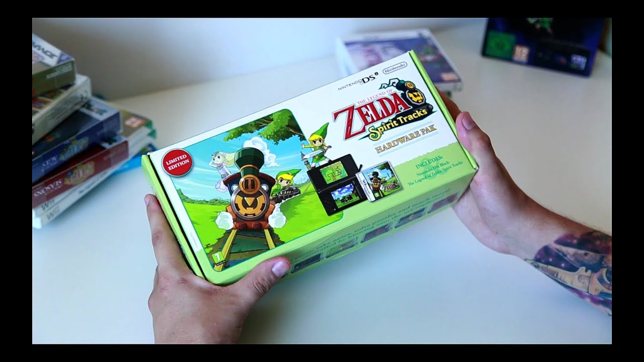 Zelda Spirit Tracks Hardware Pack & DSi XL 25th Anniversary (Unboxing ...