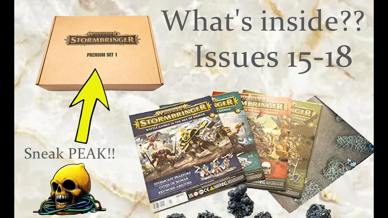 Stormbringer issues 15, 16, 17 and 18 - some cool models and a special ...