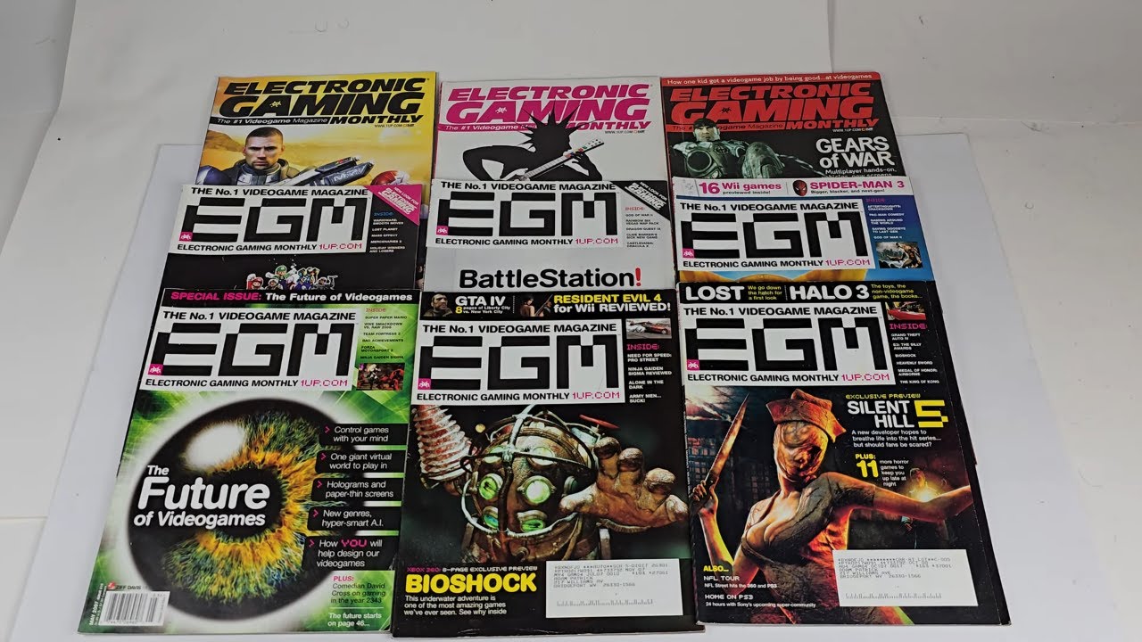 Electronic Gaming Monthly EGM Video Game Magazines Lot of 9 Issues 2005 ...