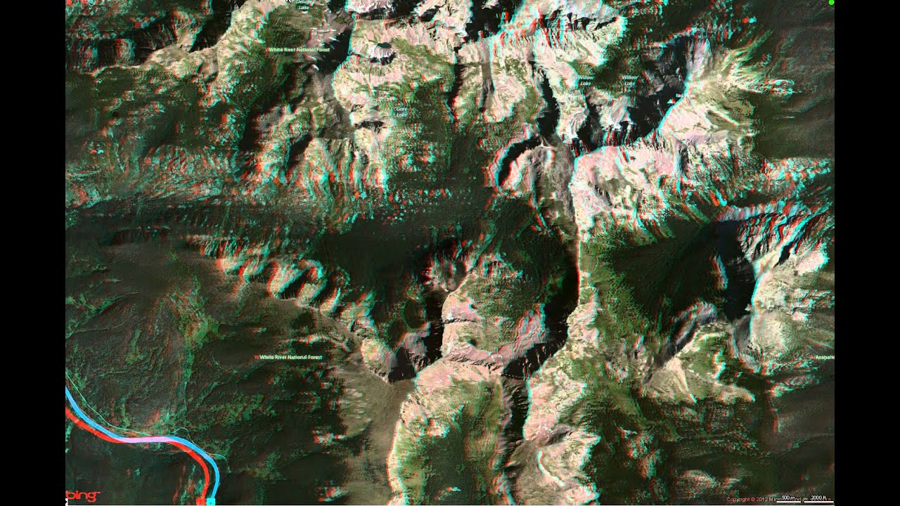 MicroImages Anaglyph Stereo Example using Bing Maps - YouTube