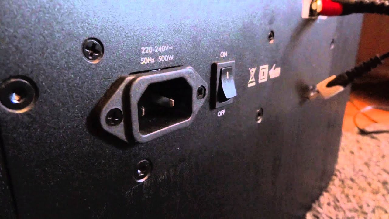 Svs broken power switch - YouTube