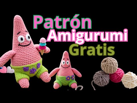 Patrón Amigurumi Gratis Patricio Estrela