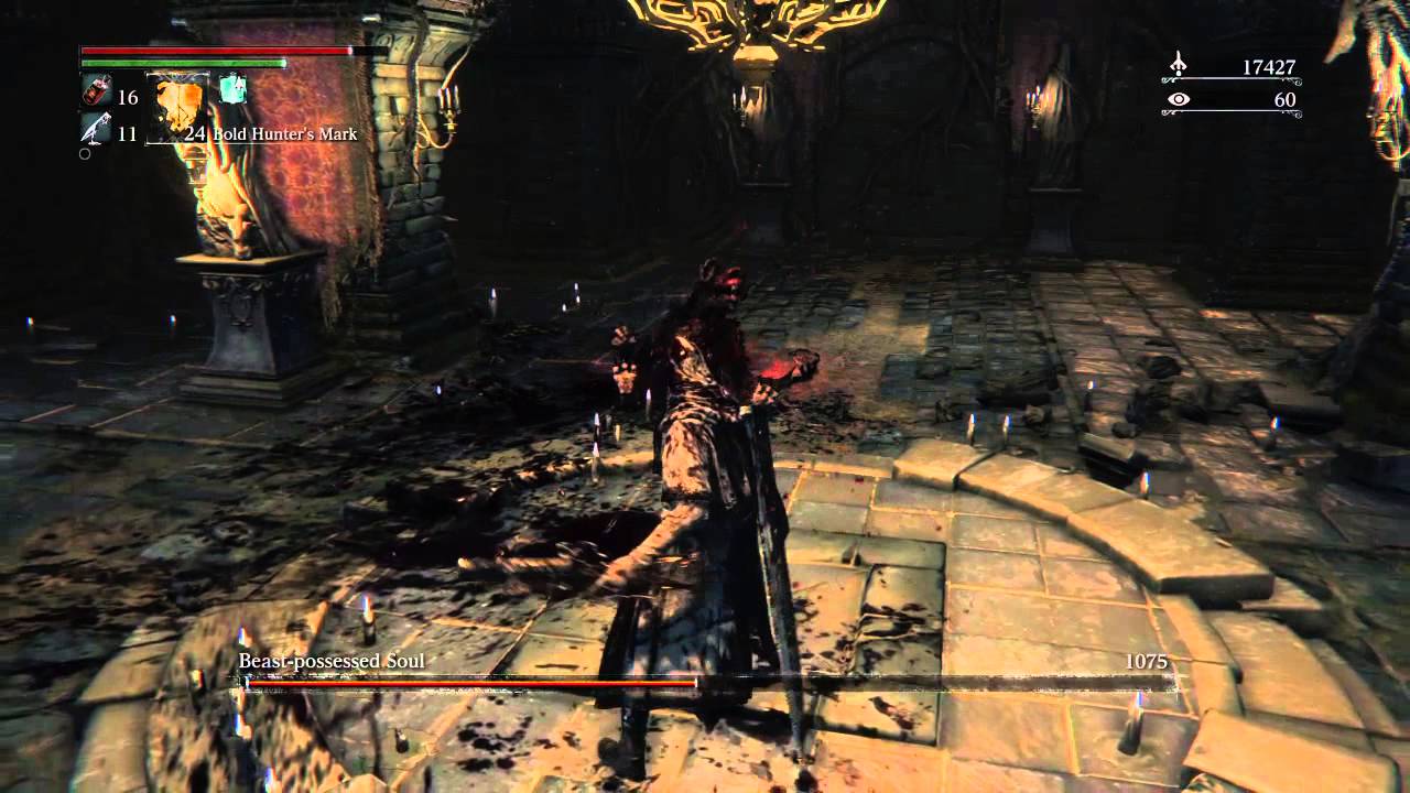 Bloodborne™ Beast-possessed Soul boss battle - YouTube