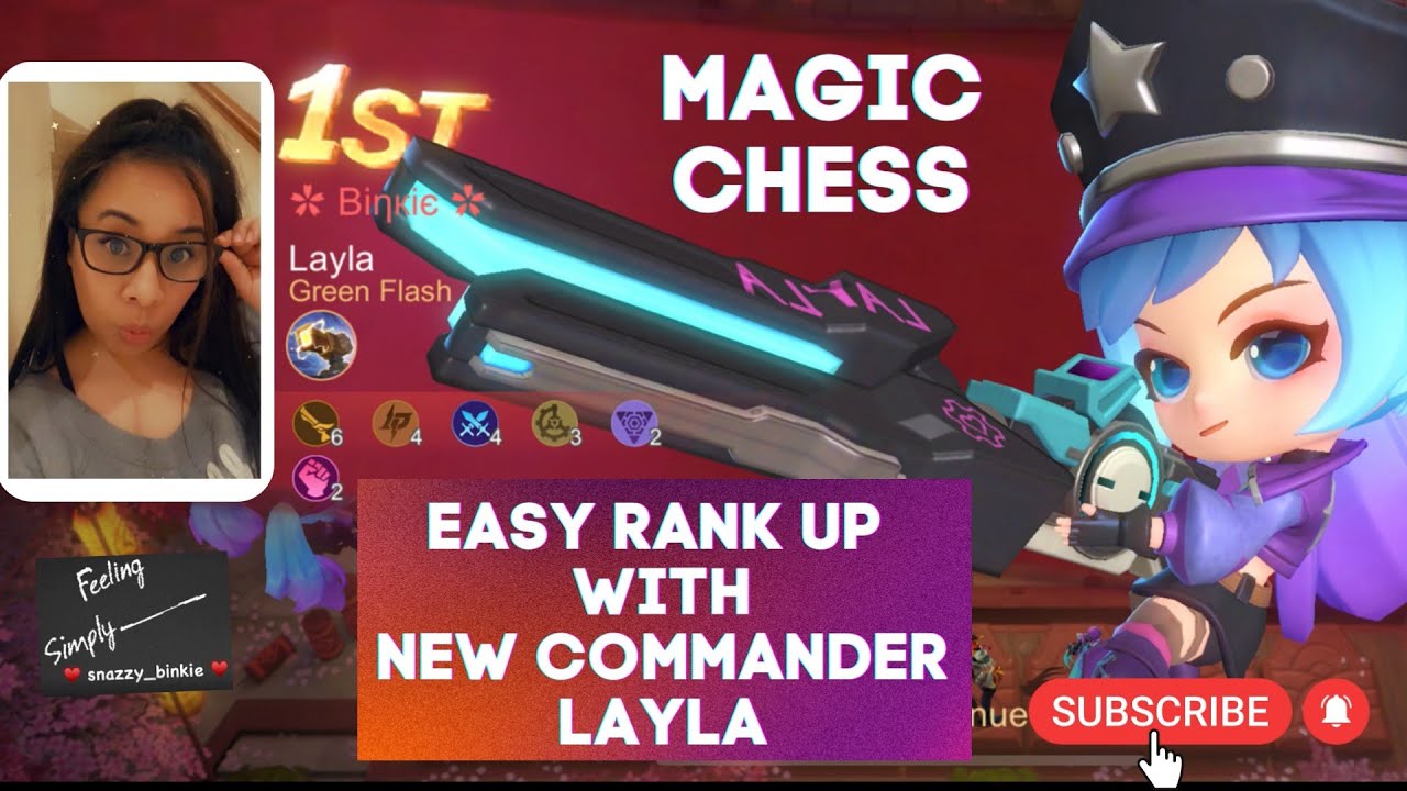 Easy Rank up using New Magic Chess Commander Layla - YouTube