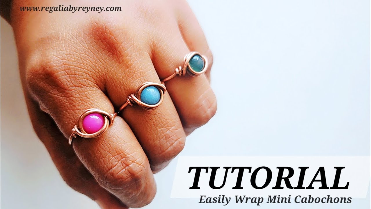 No Experience Needed! Easy Wire Wrapped Cabochon Ring Tutorial - YouTube