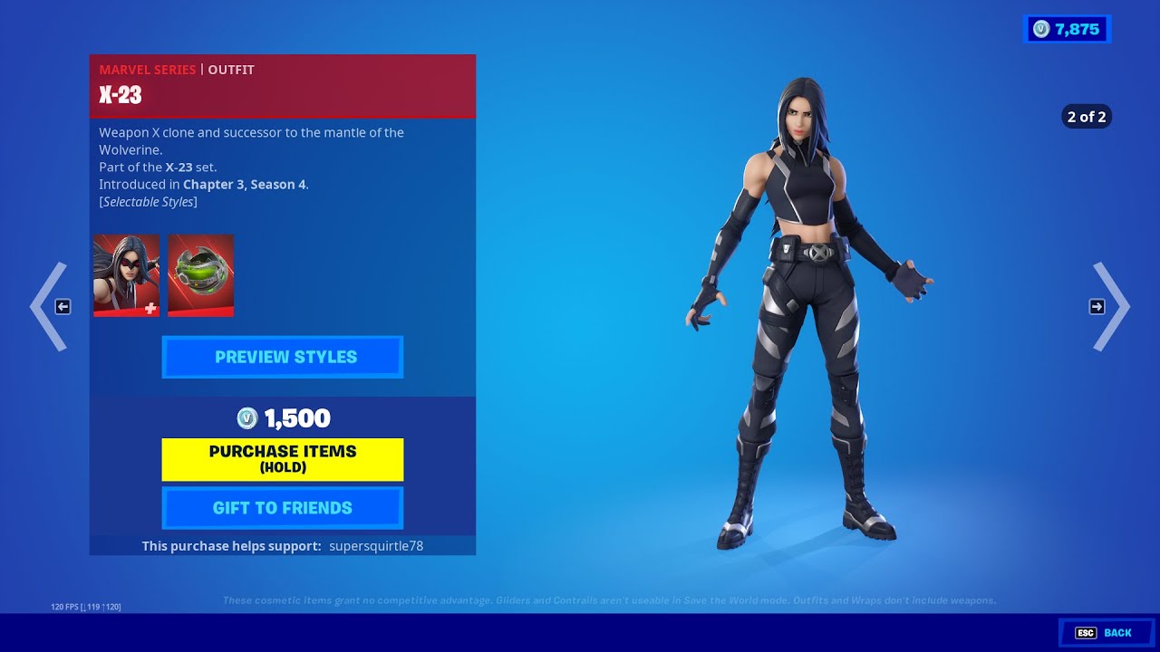 NEW X-23 SKIN ON FORTNITE! - YouTube