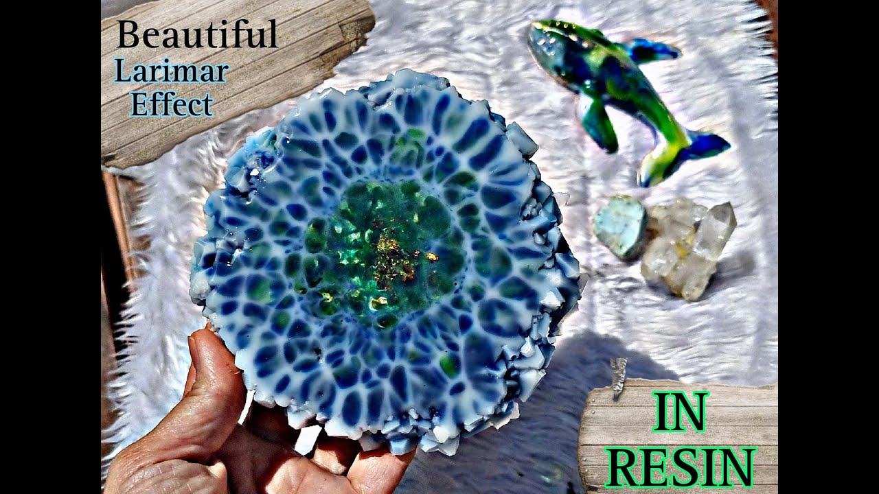 WOW Beautiful Larimar Effect In Resin - YouTube
