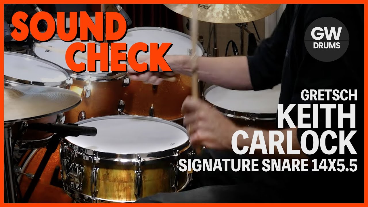 Gretsch 5.5x14 Keith Carlock Signature Snare Drum - YouTube